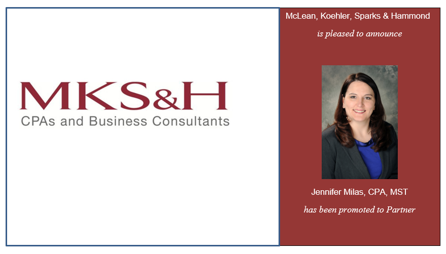 McLean, Koehler, Sparks & Hammond (MKS&H) is Pleased to Announce ...